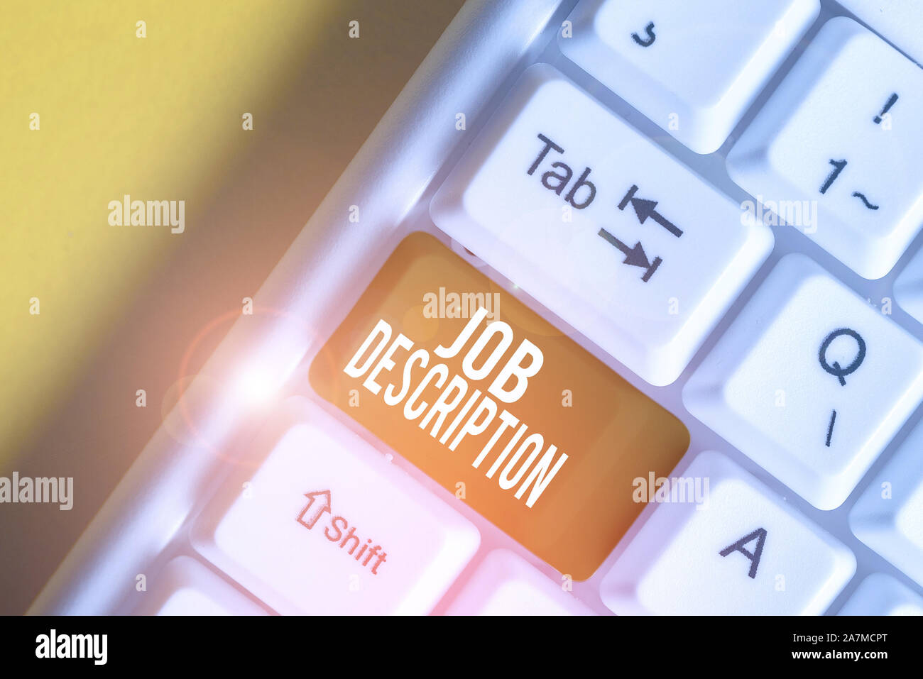 Handwriting text writing Job Description. Conceptual photo a formal ...