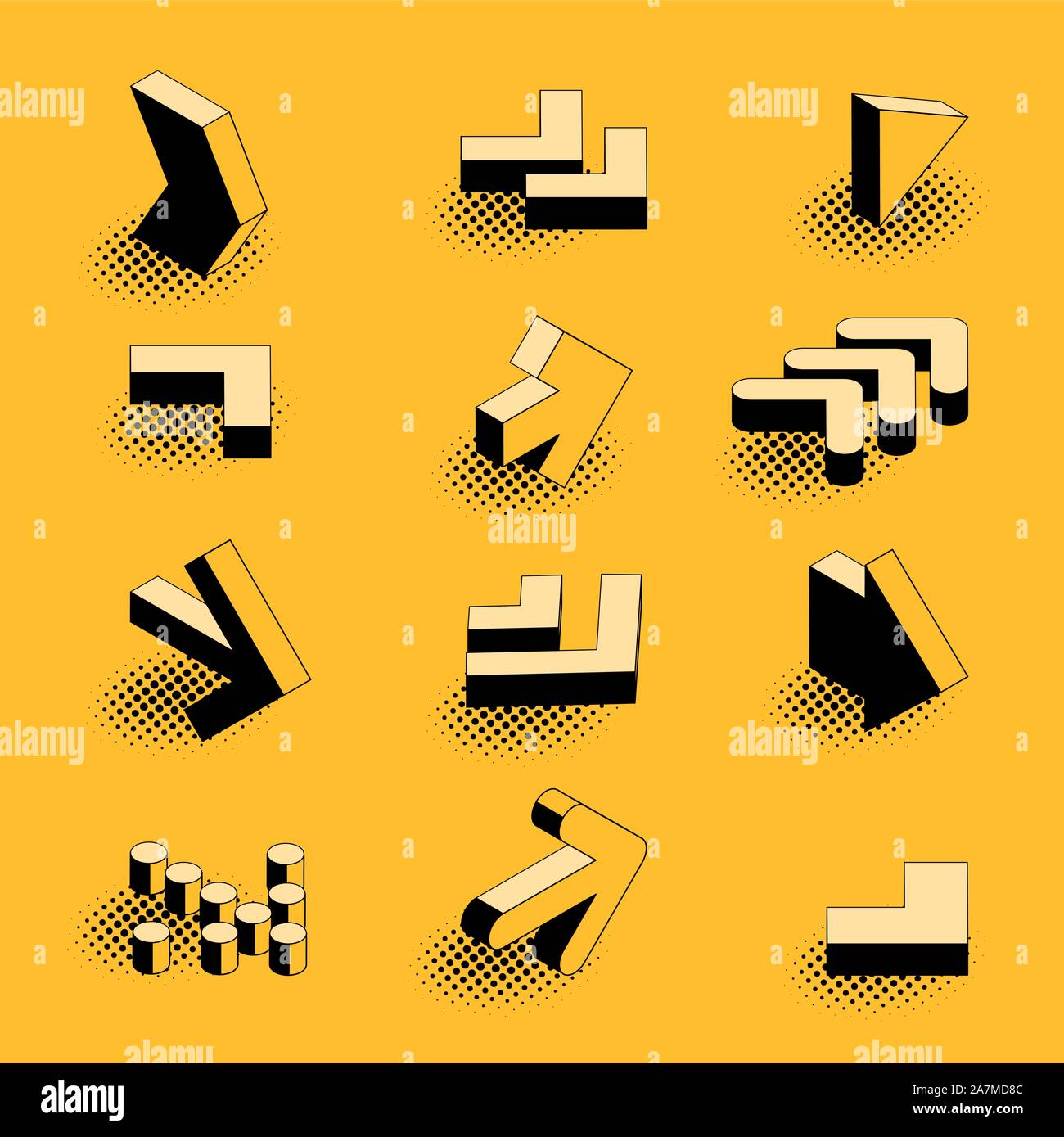 Vector Arrows Set Stock Vector Image & Art - Alamy