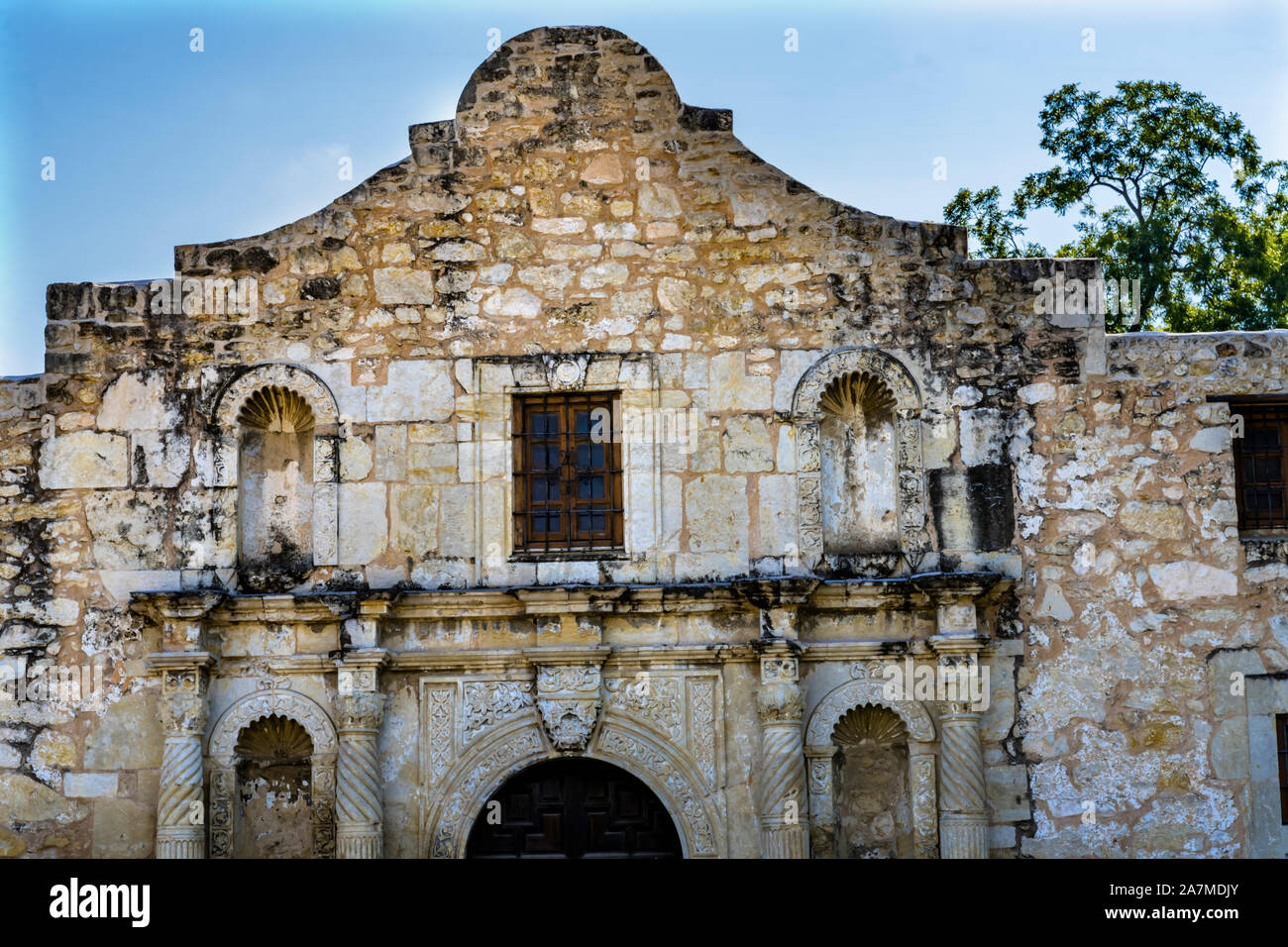 Alamo Mission San Antonio Texas. Site 1836 battle between Texas ...