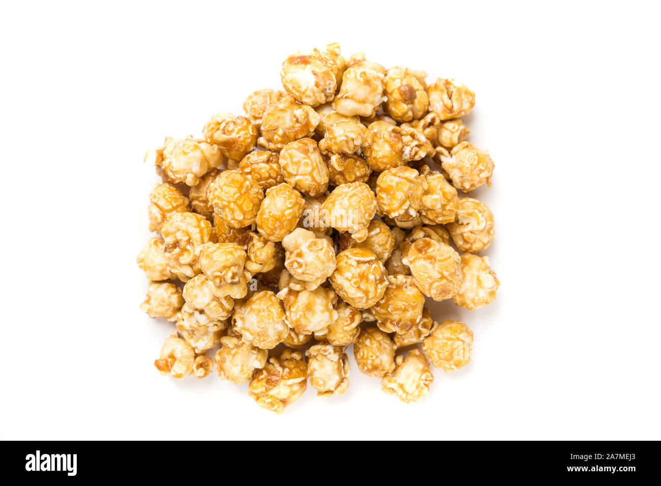 Handfuls of caramel popped popcorn kernels Stock Photo - Alamy
