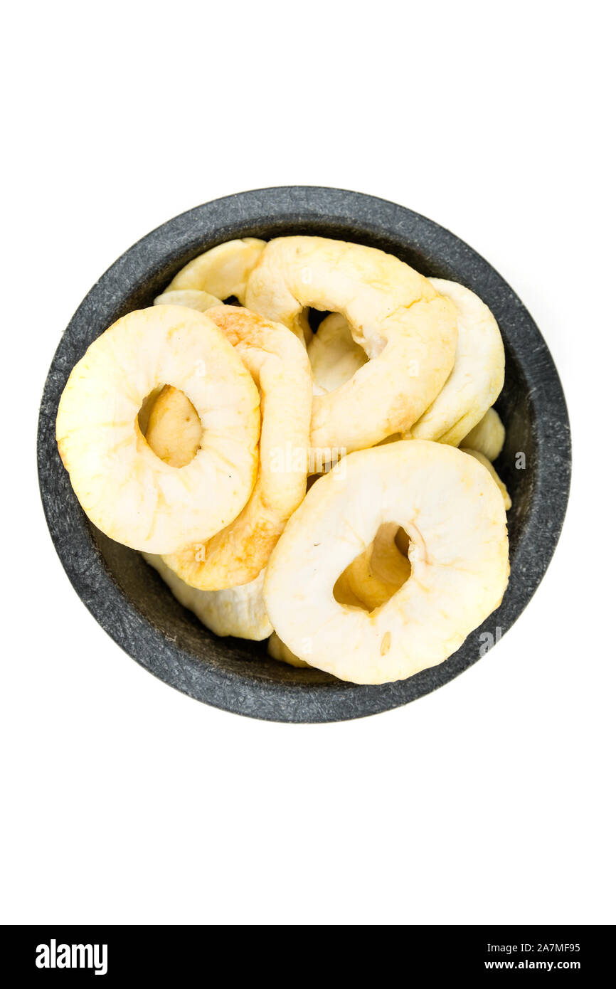Dried apple rings Cut Out Stock Images & Pictures - Alamy