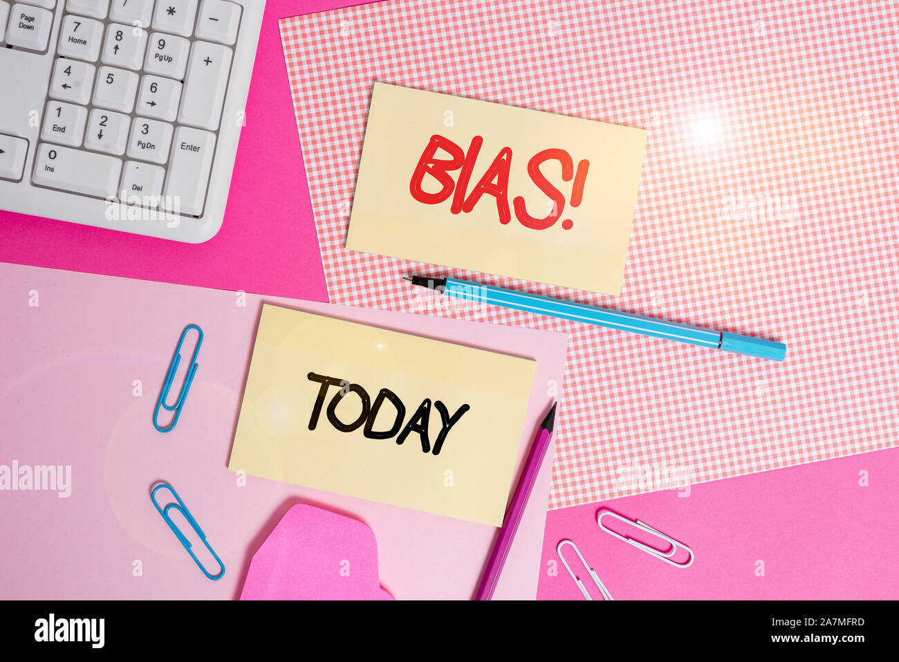 Word writing text Bias. Business photo showcasing inclination or ...