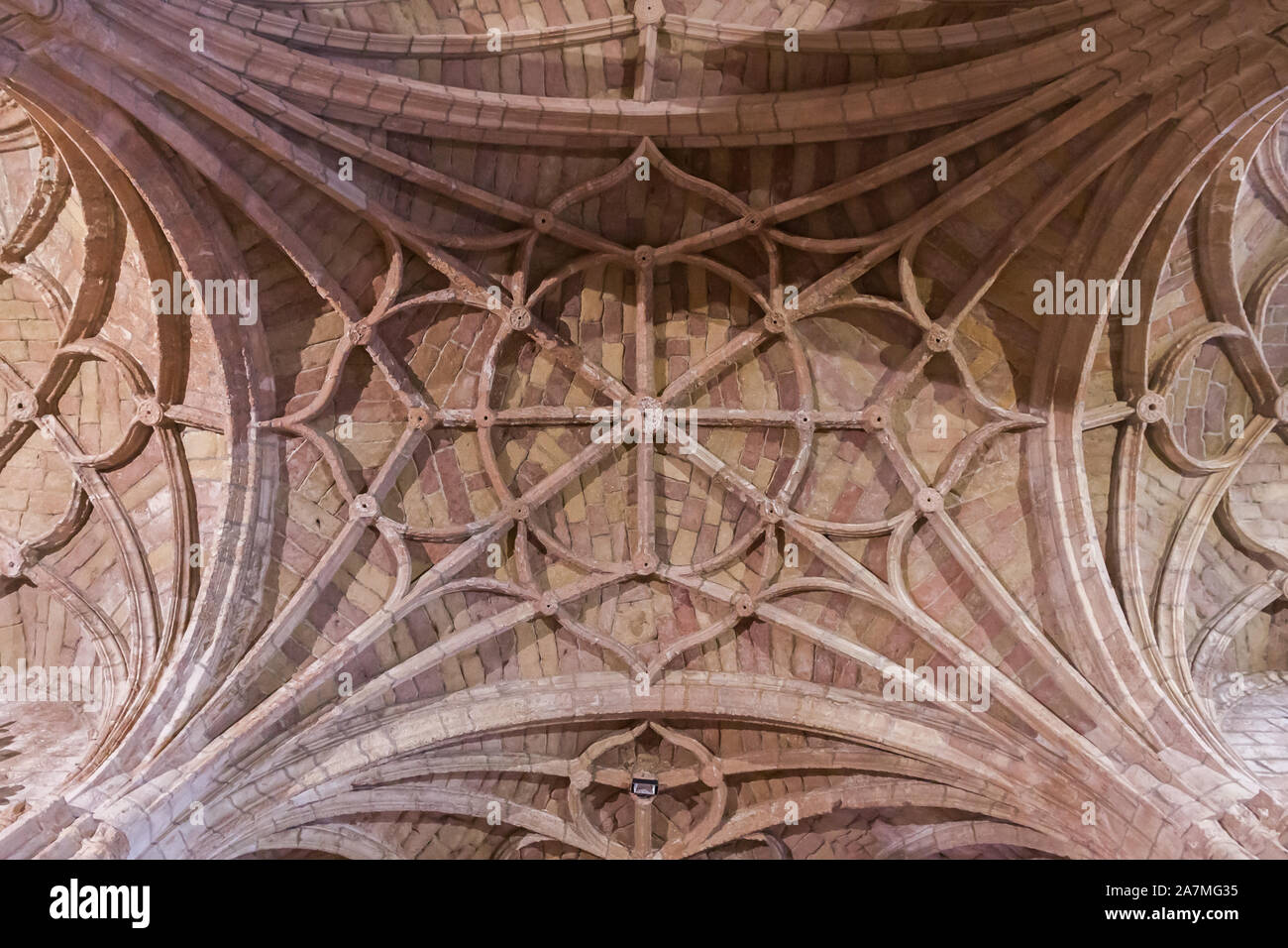 Beautiful gothic ceiling in a church Stock Photo - Alamy