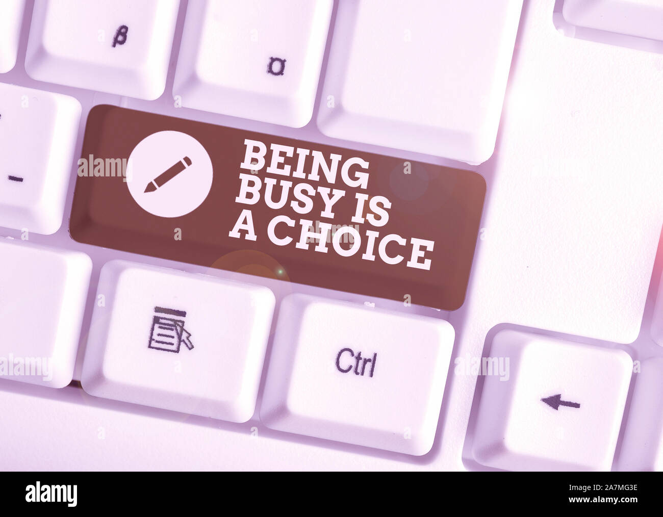 Text sign showing Being Busy Is A Choice. Business photo showcasing ...