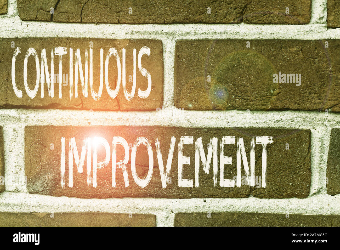 Writing note showing Continuous Improvement. Business concept for ...