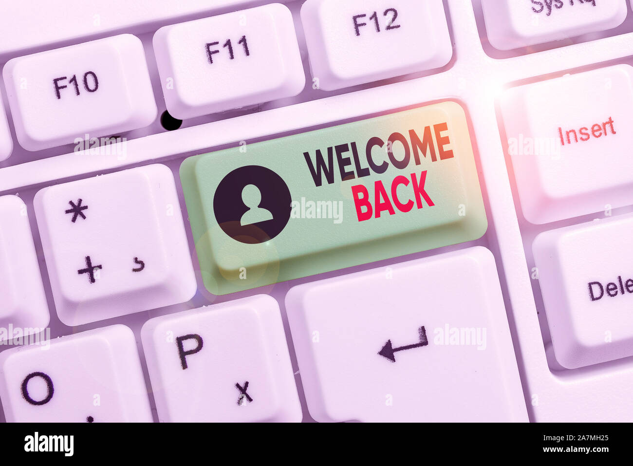 Word writing text Welcome Back. Business photo showcasing something ...