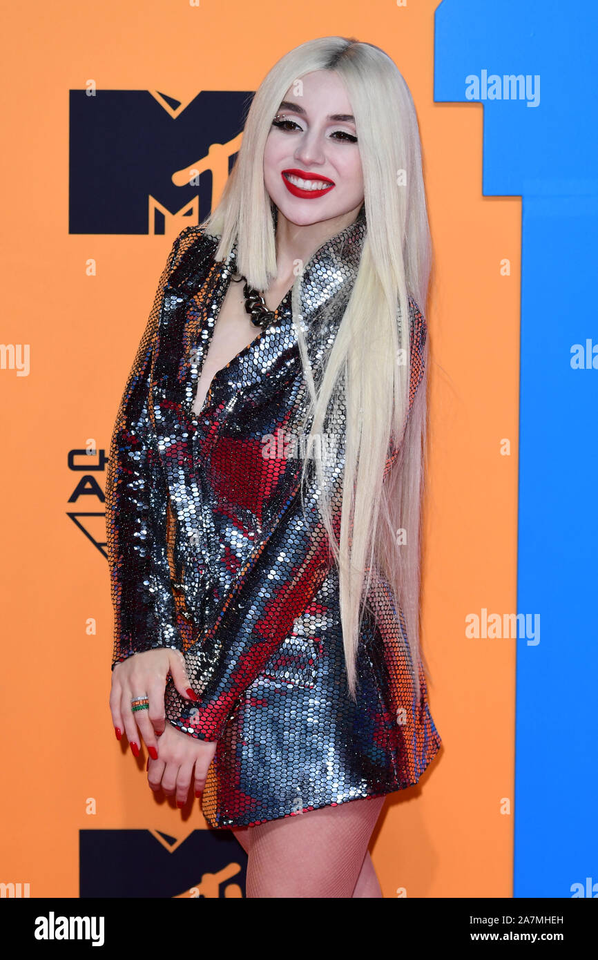 Ava Max Attending The Mtv Europe Music Awards 2019 Held At The Fibes