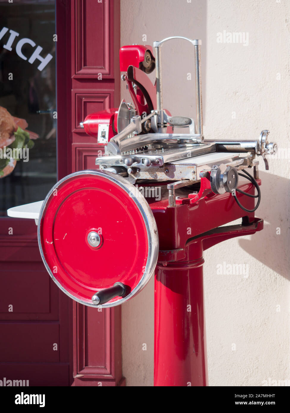 Meat cutting machine slicer hi-res stock photography and images - Alamy