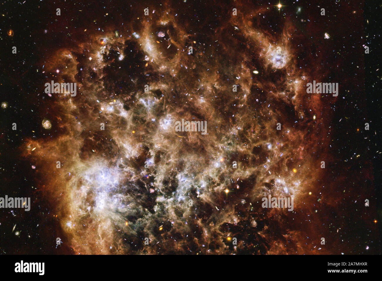 Nebula in outer space. Gas and dust clouds. Elements of this image ...