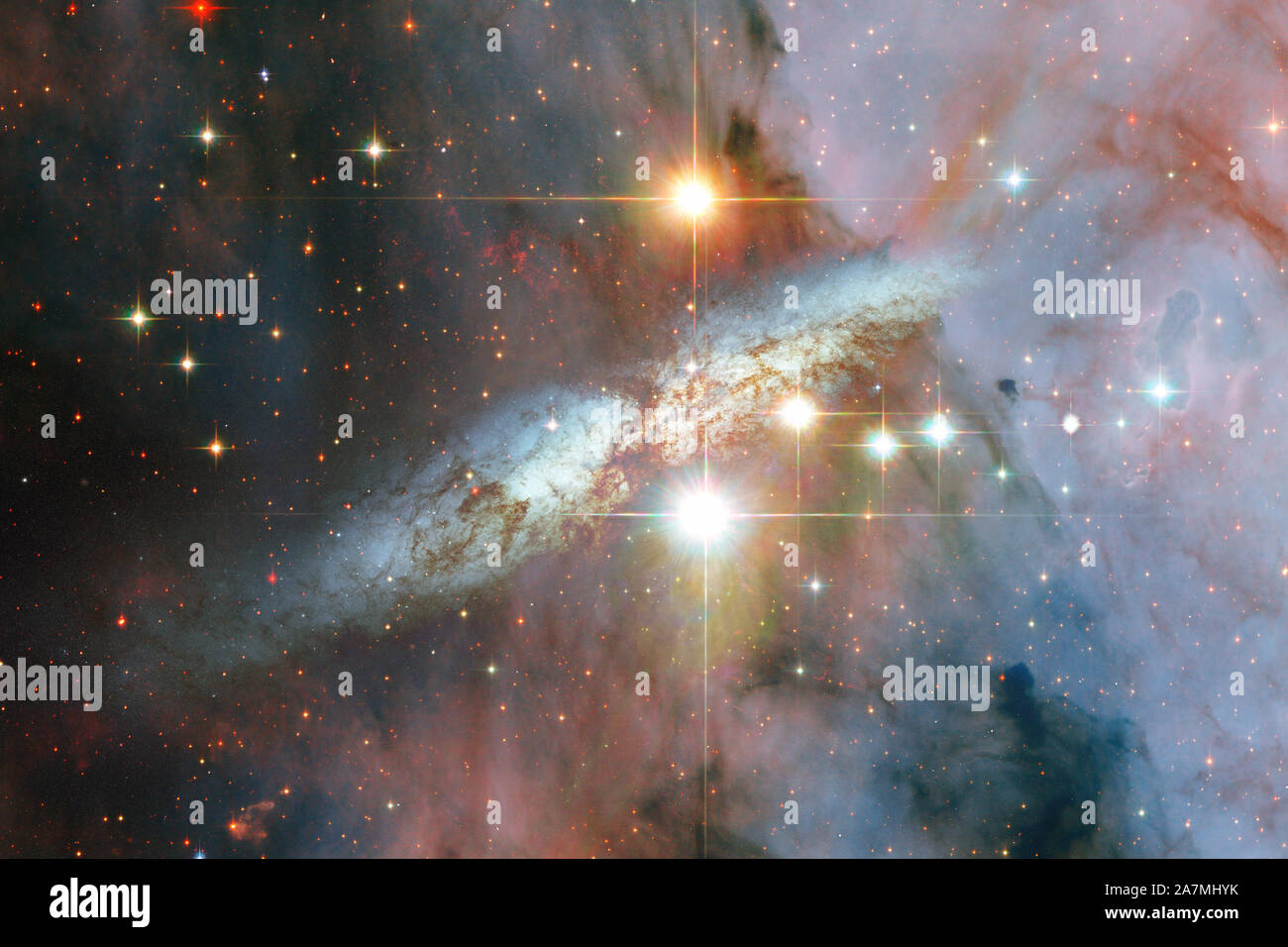 Universe filled with stars, nebula and galaxy. Elements of this image ...