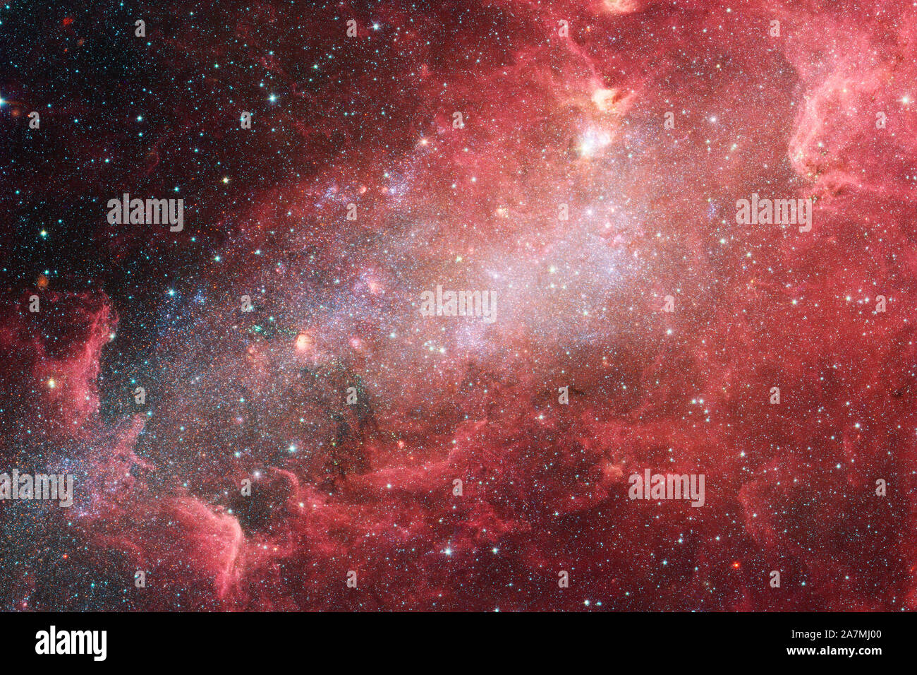 Nebula, starfield, cluster of stars in outer space. Beauty of endless ...