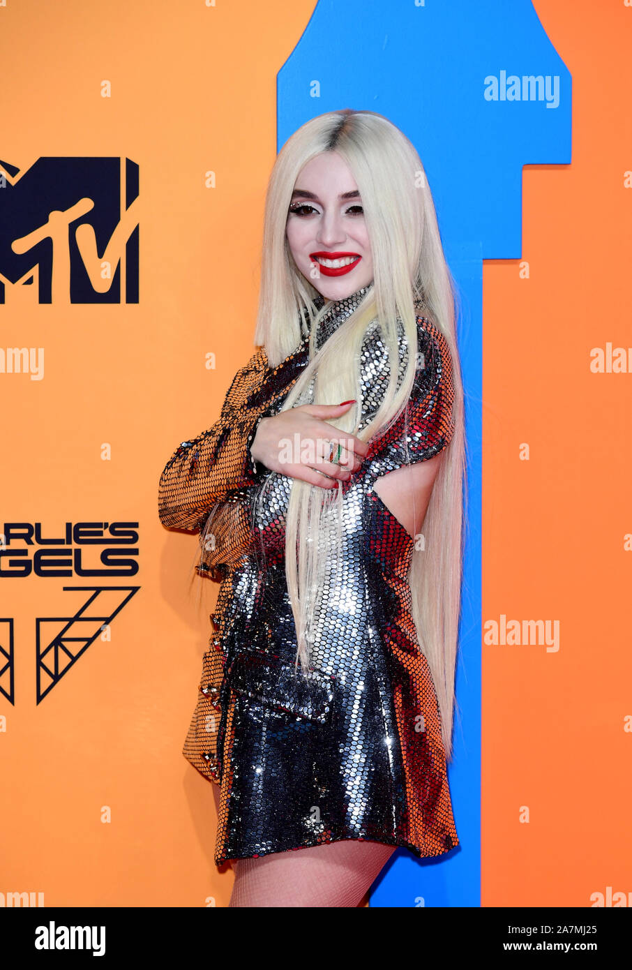 Ava Max Attending The Mtv Europe Music Awards 2019 Held At The Fibes