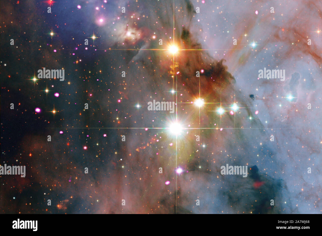 Beauty of endless cosmos. Science fiction wallpaper. Elements of this ...