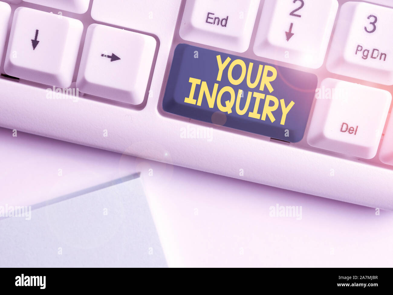 Handwriting text Your Inquiry. Conceptual photo the act of inquiring or ...