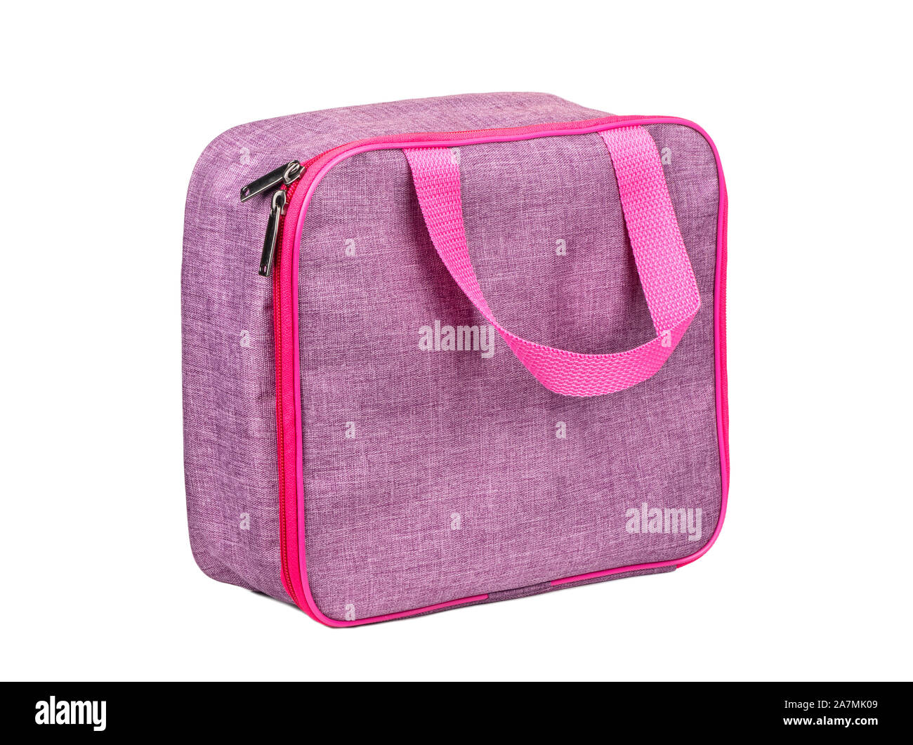 Womens pink fabric bag isolated on white background Stock Photo - Alamy