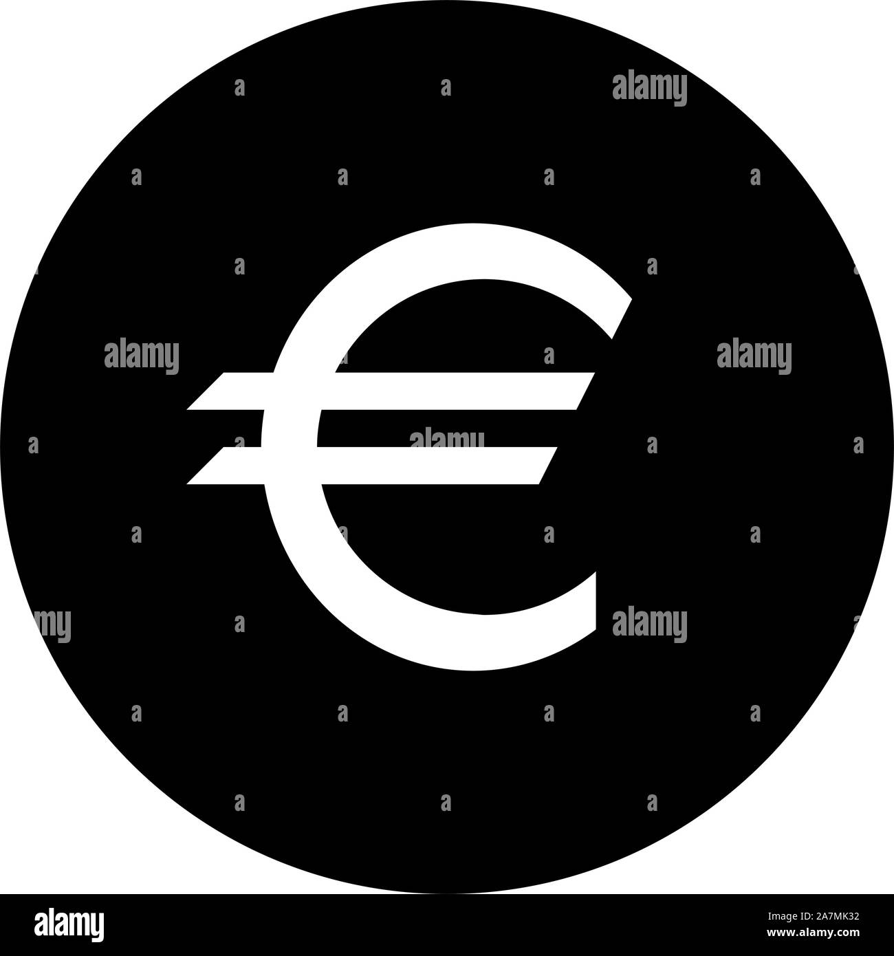 Euro coin vector Stock Vector Images - Alamy