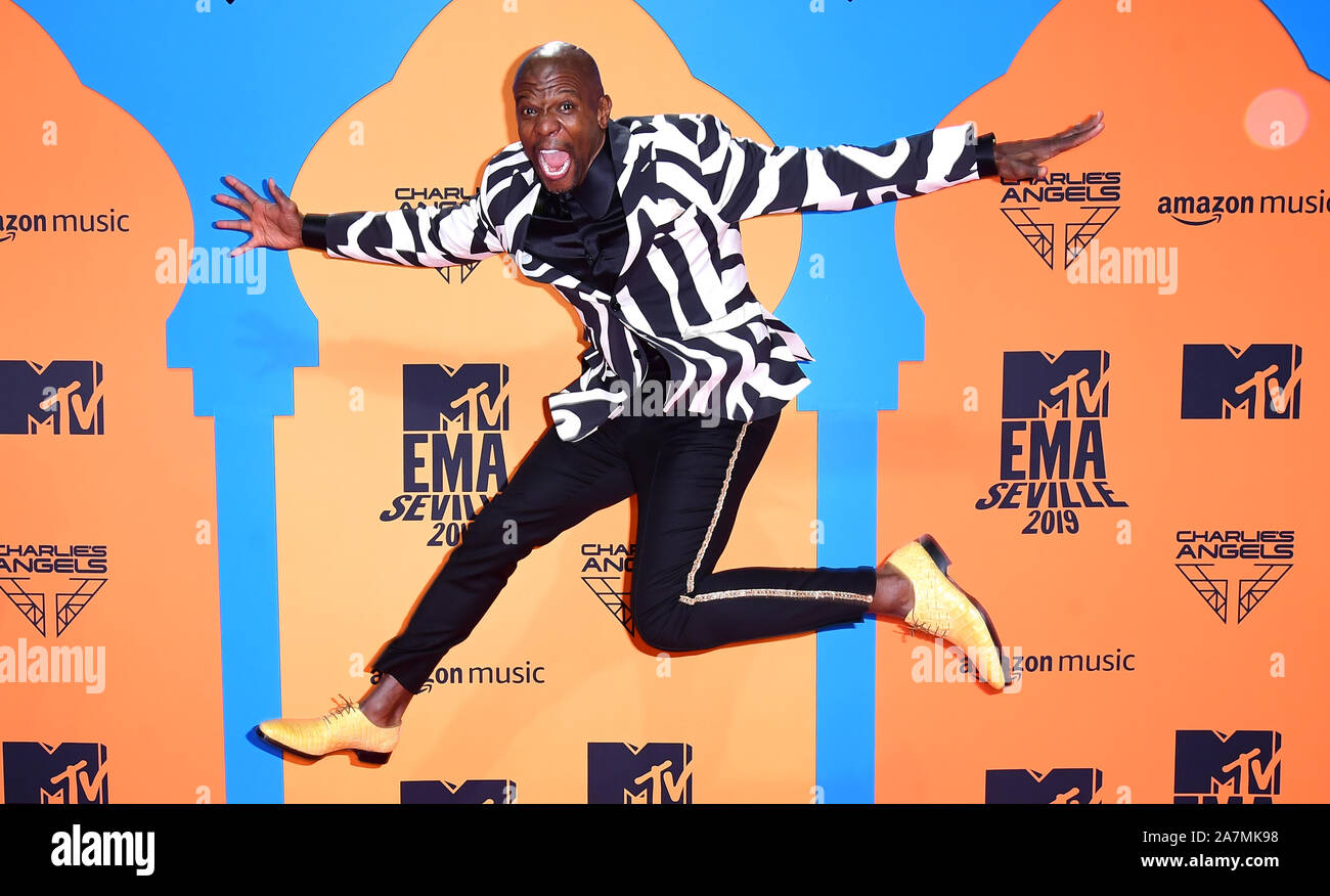 Terry Crews attending the MTV Europe Music Awards 2019, held at the ...