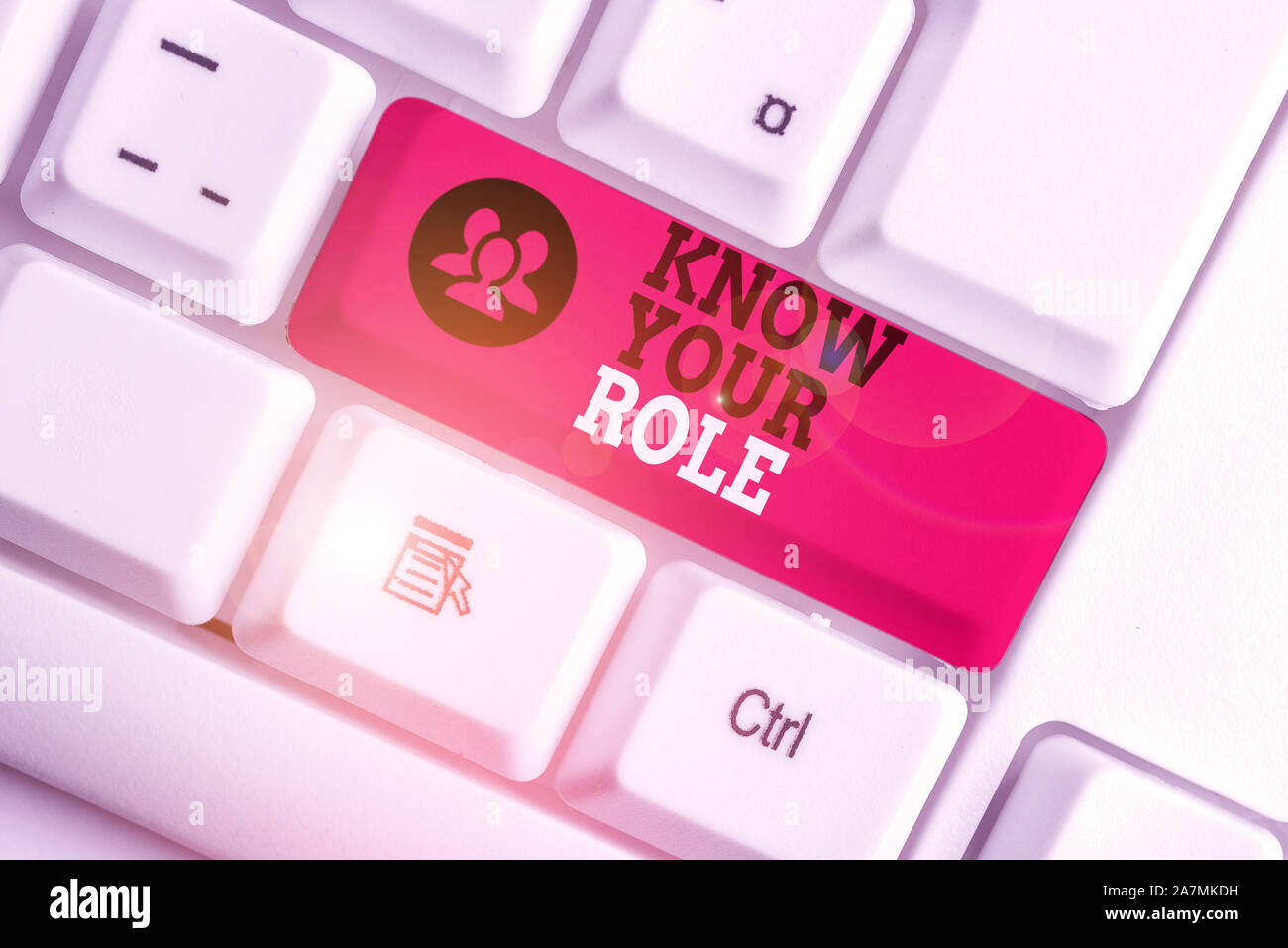 Handwriting text Know Your Role. Conceptual photo end acting outside ...