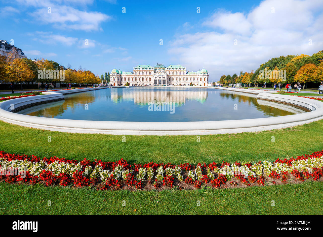 Belvedere Palace in Vienna (Austria Stock Photo - Alamy