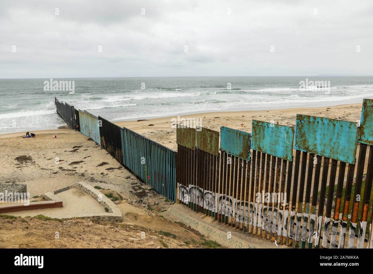 Mexico USA Border Stock Photo - Alamy
