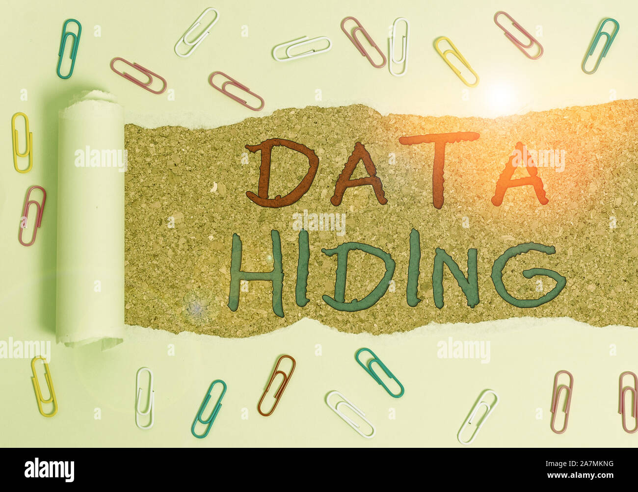 Handwriting text Data Hiding. Conceptual photo Secretly embedding data in graphics images and ...