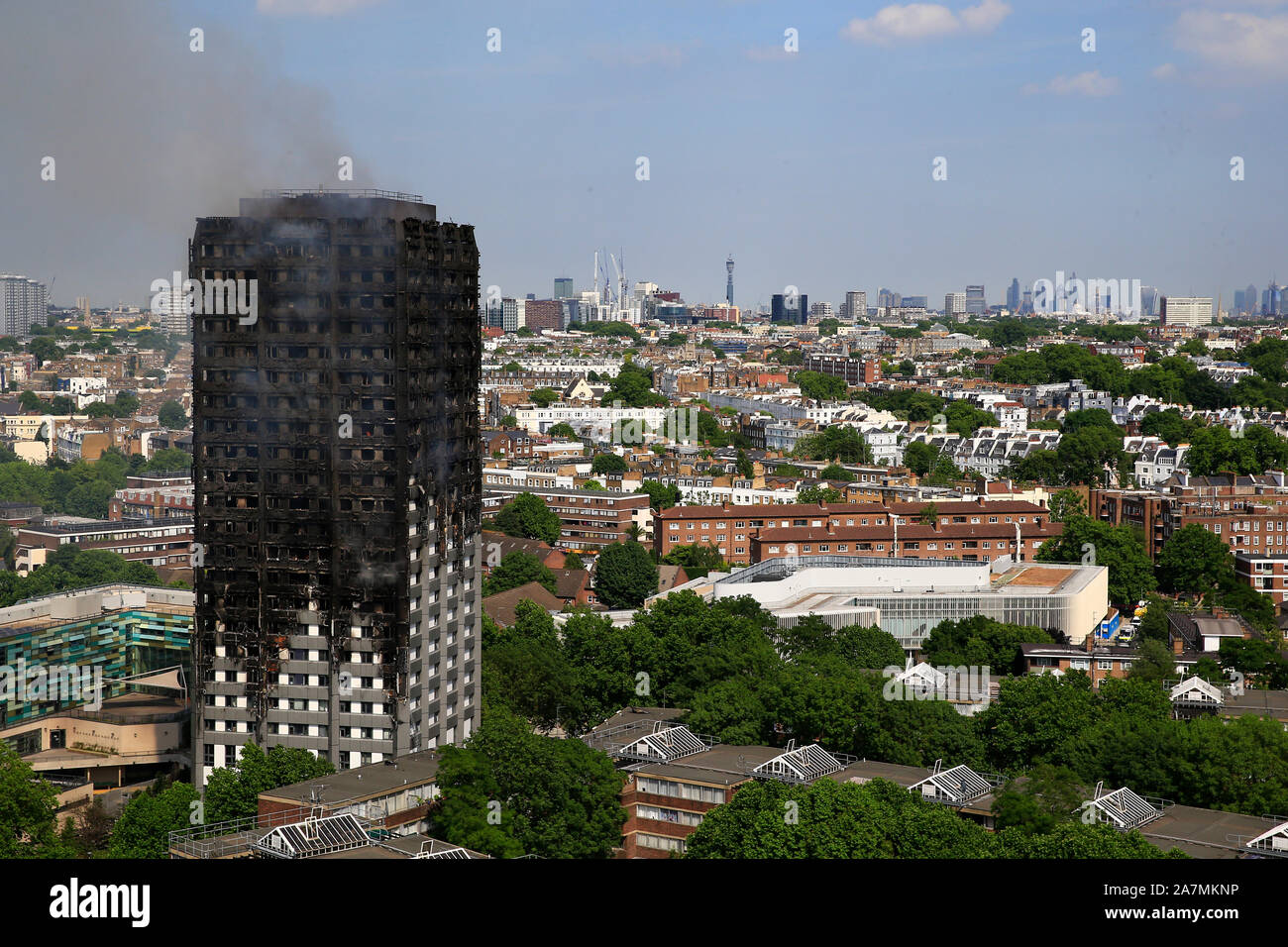 Grenfell Tower in North Kensington, West London, scene of the deadliest ...