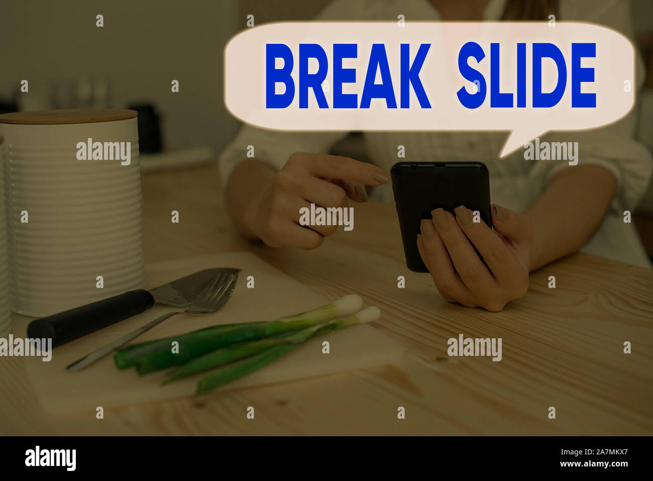 Handwriting text Break Slide. Conceptual photo a good cover slide for ...