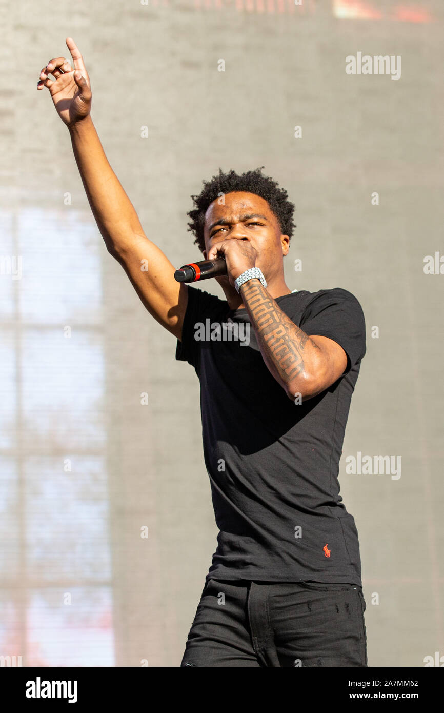 November 1, 2019, Las Vegas, Nevada, U.S: Rapper RODDY RICCH (RODRICK ...