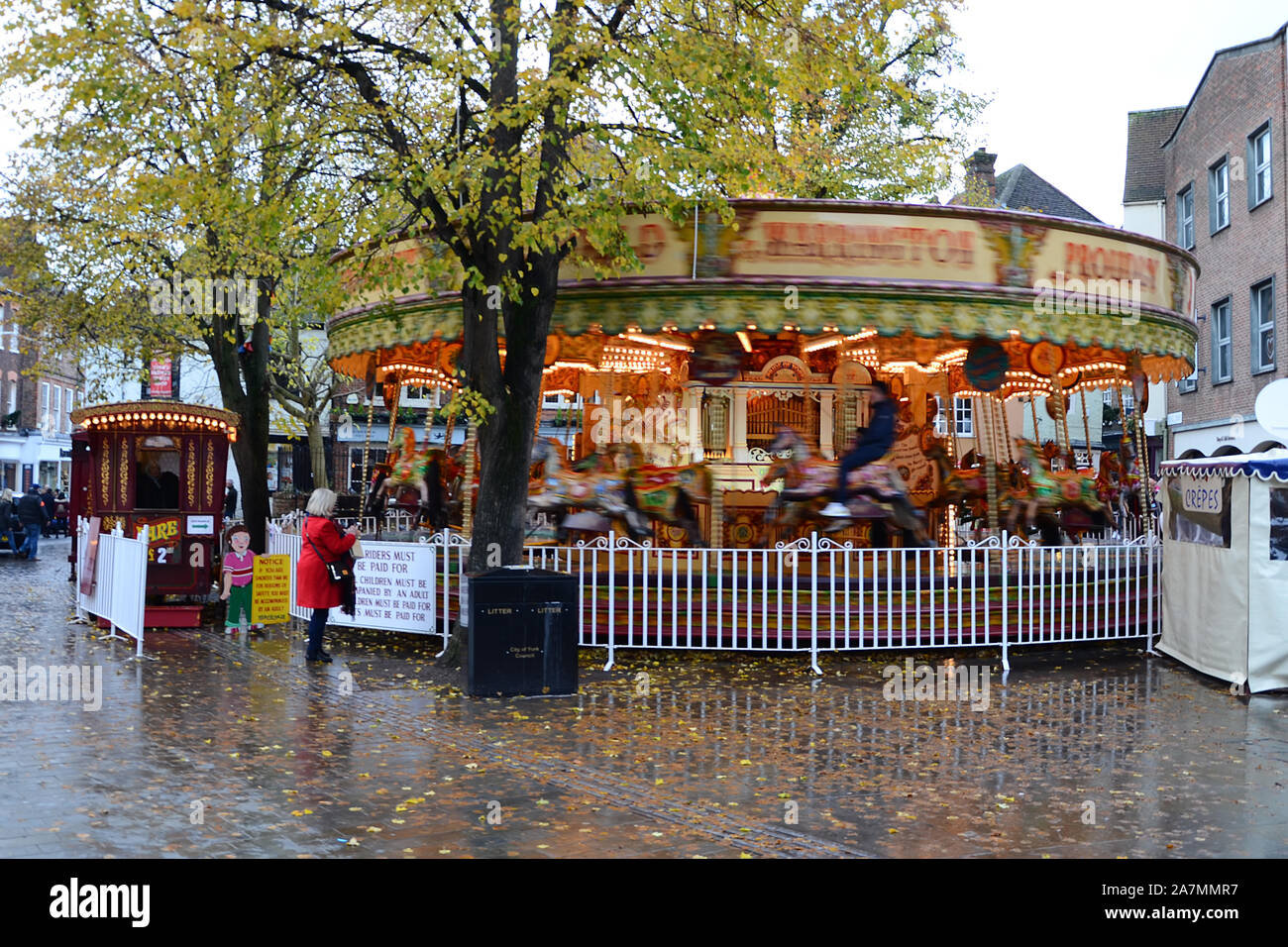 victorian carrousel ride, Vintage fairground roundabout ride Stock ...