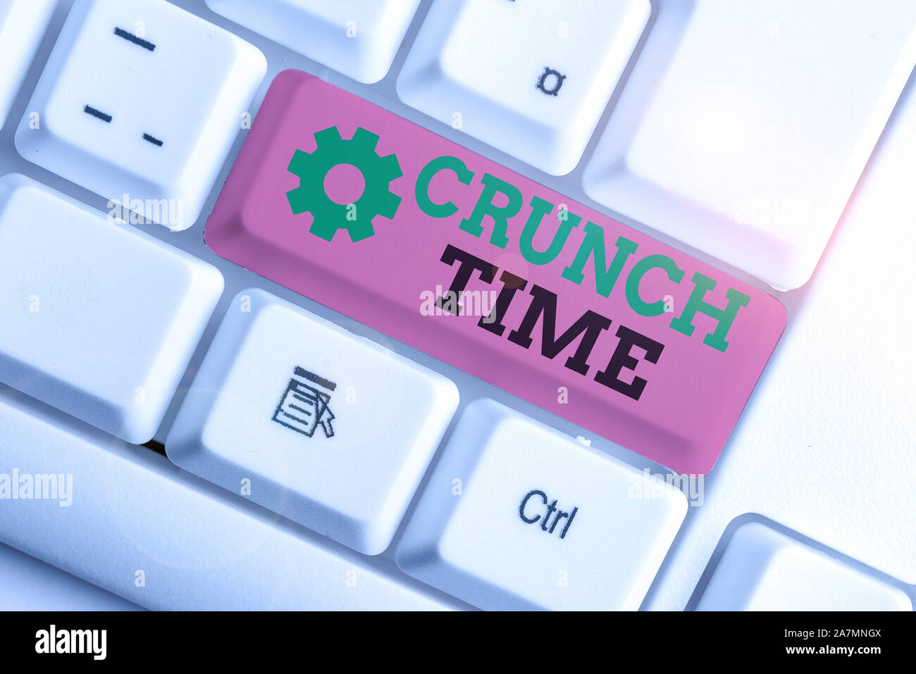 Conceptual hand writing showing Crunch Time. Concept meaning period ...