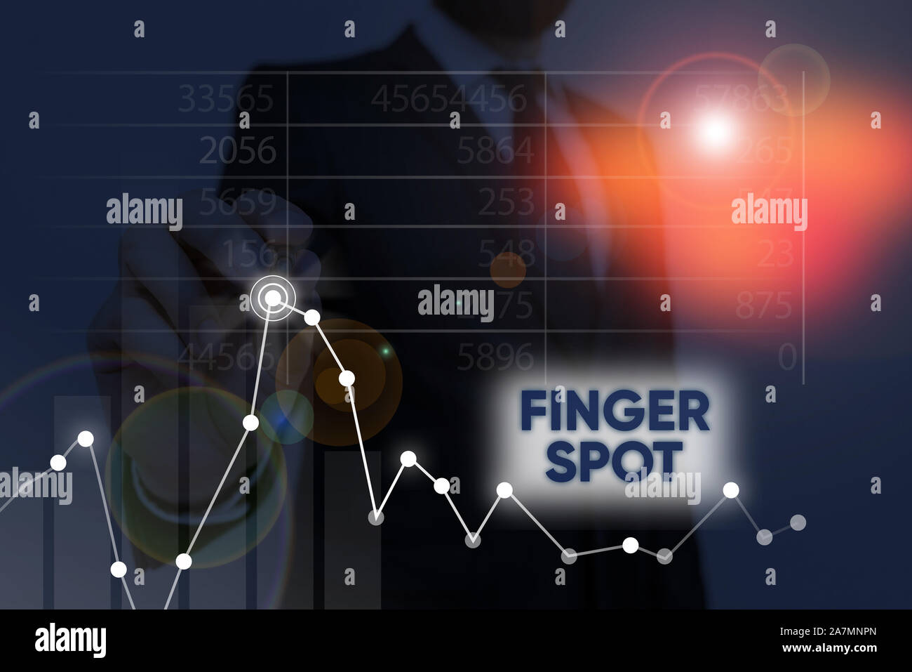 Word writing text Finger Spot. Business photo showcasing Small ...