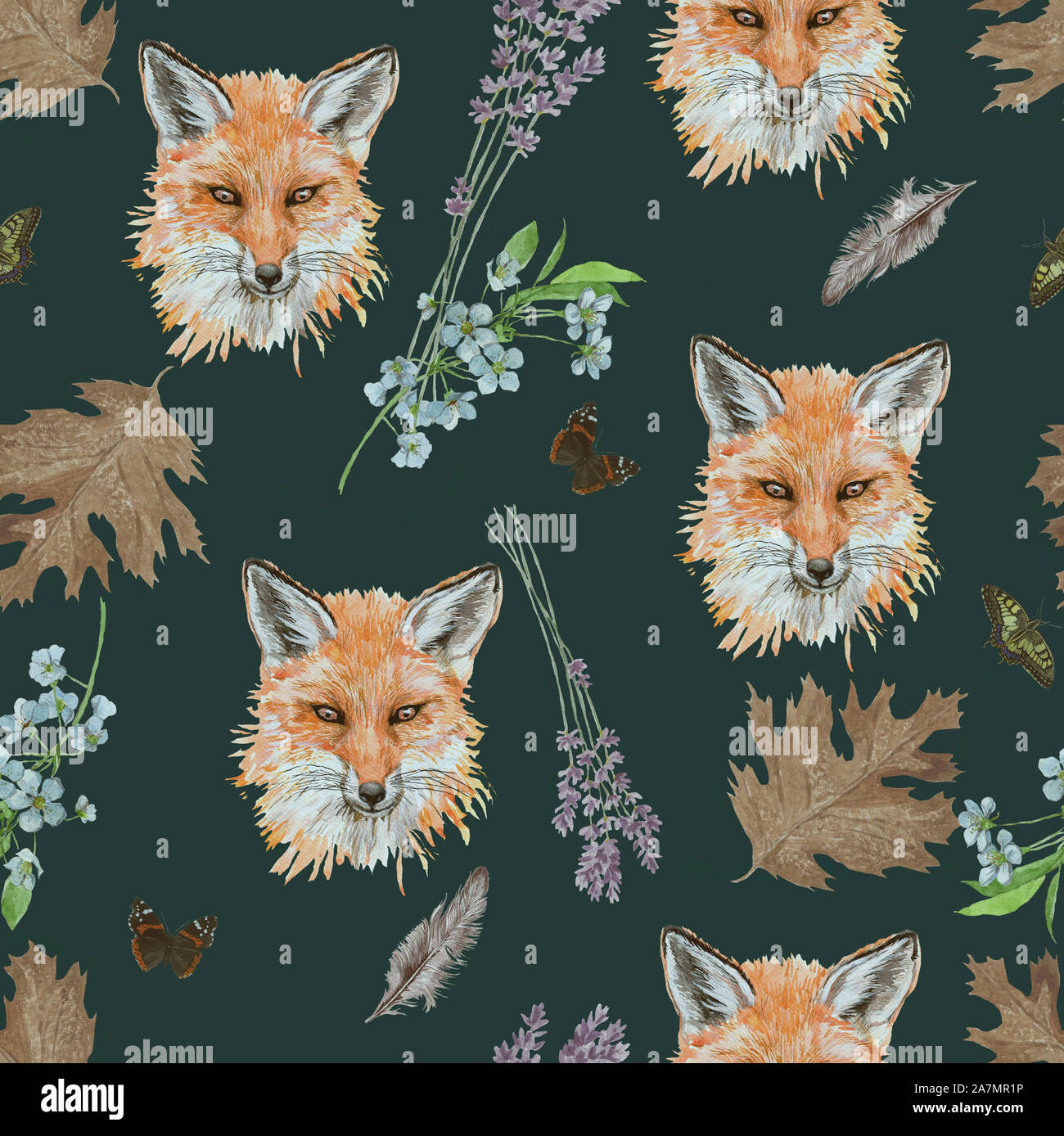 Fox pattern hi-res stock photography and images - Alamy