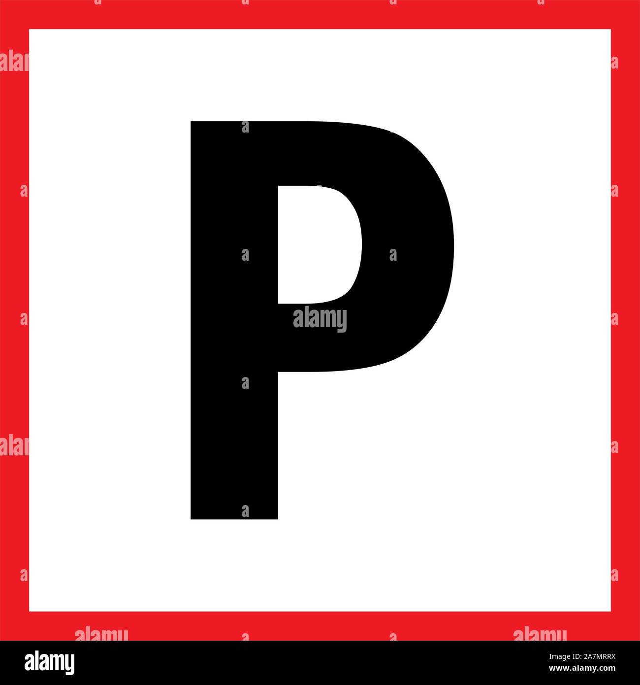 Parking sign traffic symbol vector illustration. Traffic rules and ...