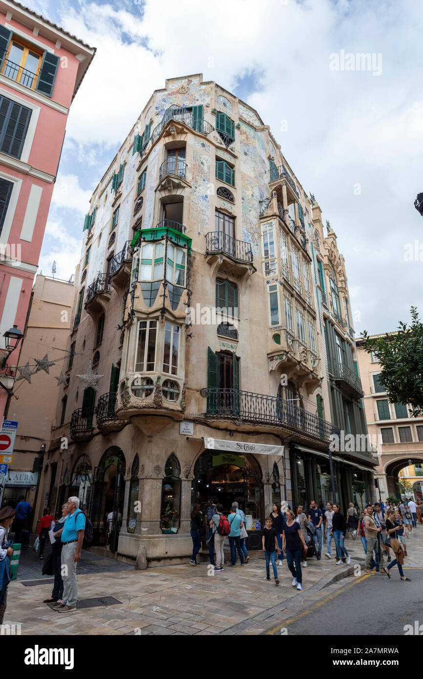 Can Forteza Rey building in Palma de Mallorca, Spain Stock Photo - Alamy