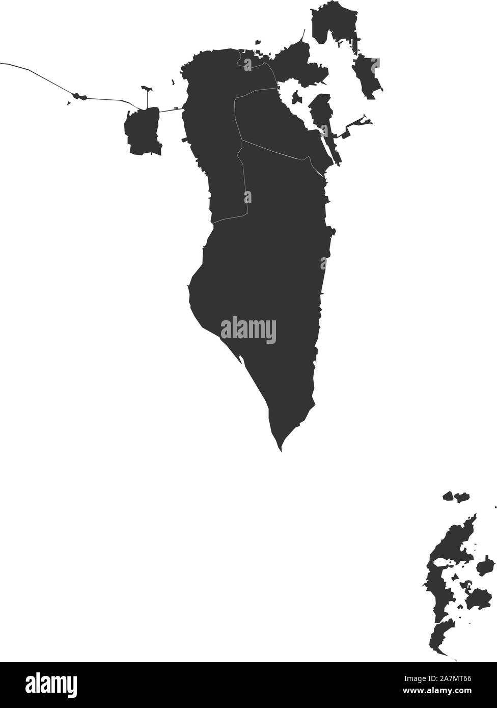 bahrain map middle east persian gulf