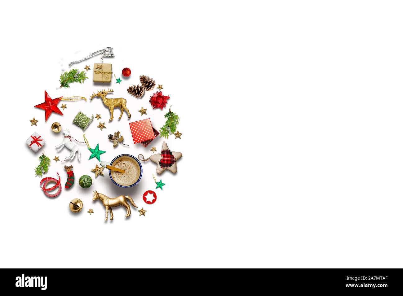 Reindeer pine branch Cut Out Stock Images & Pictures - Alamy