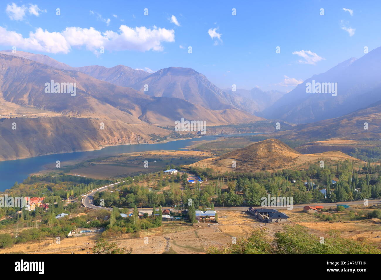Charvak water reservoir near Tashkent, Uzbekistan Stock Photo - Alamy