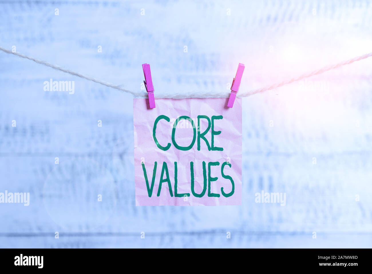 Conceptual hand writing showing Core Values. Concept meaning the ...