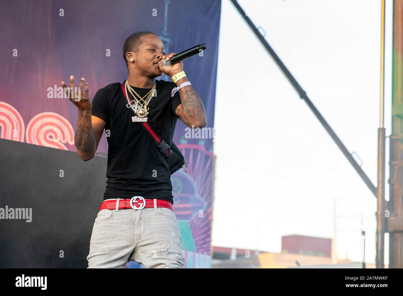 November 2, 2019, Las Vegas, Nevada, U.S: Rapper CALBOY (CALVIN WOODS ...