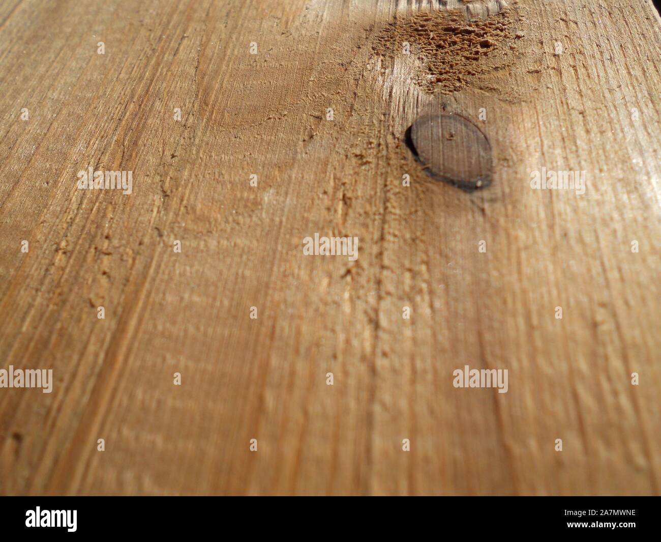 Background texture brown wood, closeup fracture. Fracture consisting of ...