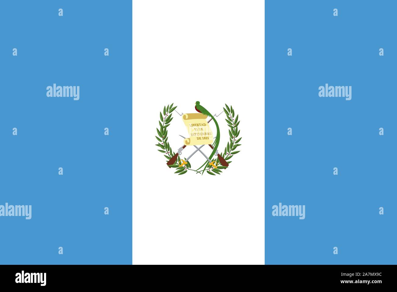 Guatemala flag vector national symbol illustration. Backgrounds ...