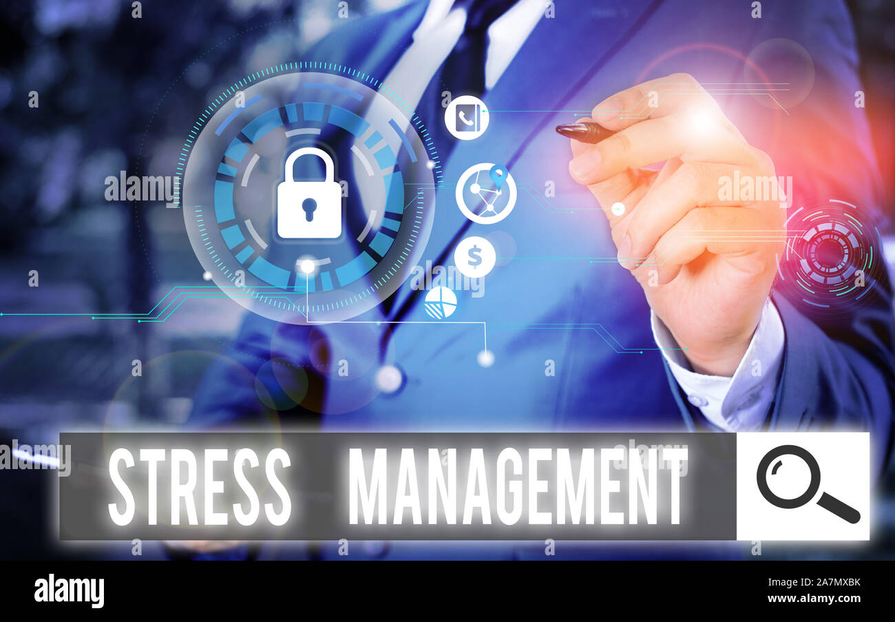 Conceptual hand writing showing Stress Management. Concept meaning ...
