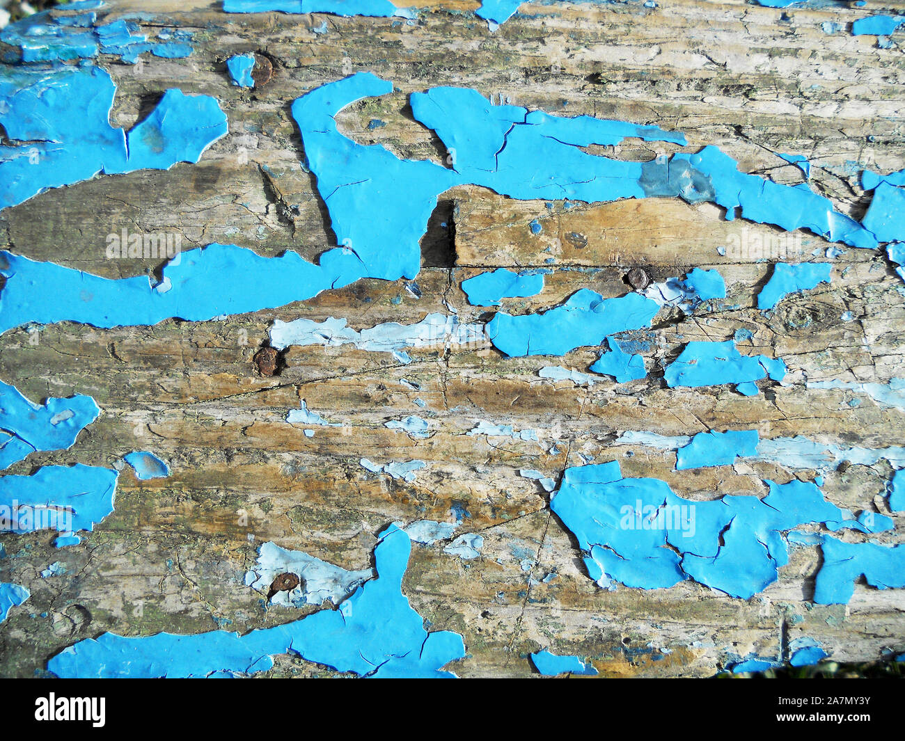 Background texture brown wood, closeup fracture. Fracture consisting of ...