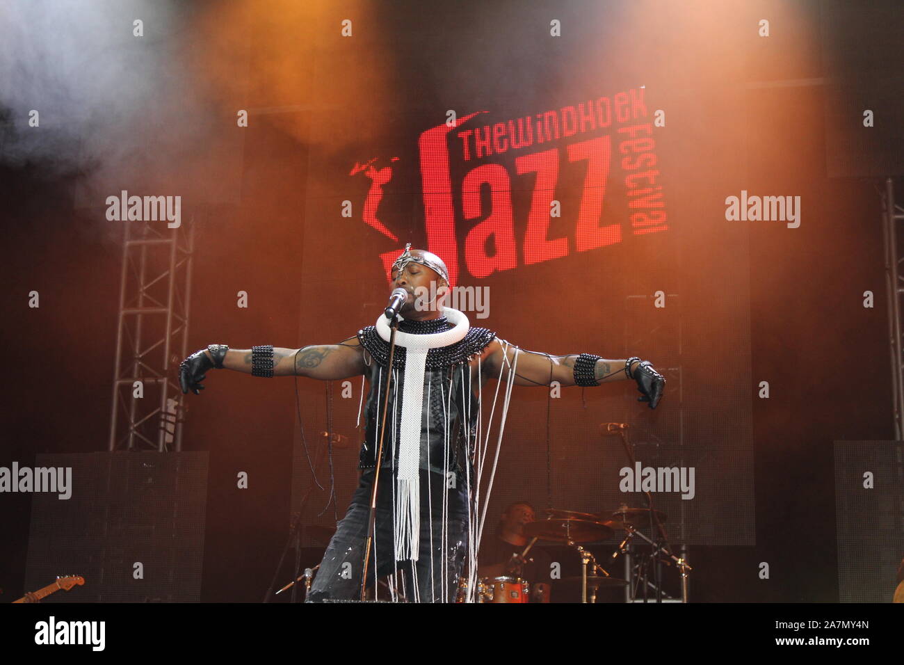Windhoek, Namibia. 2nd Nov, 2019. South African musician Vusi Nova ...