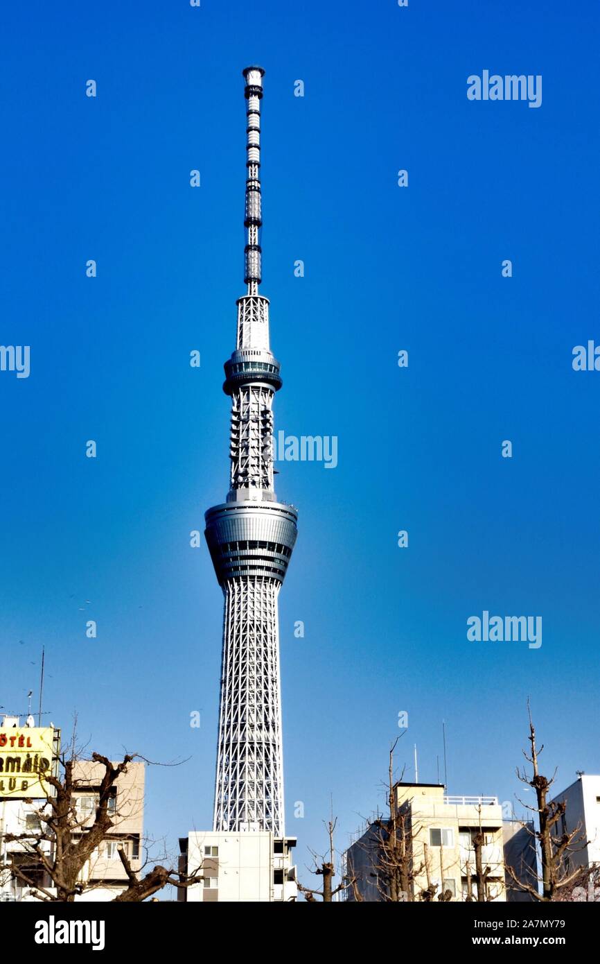 Tokyo Sky Tree, very popular tower in Tokyo, Japan Stock Photo - Alamy