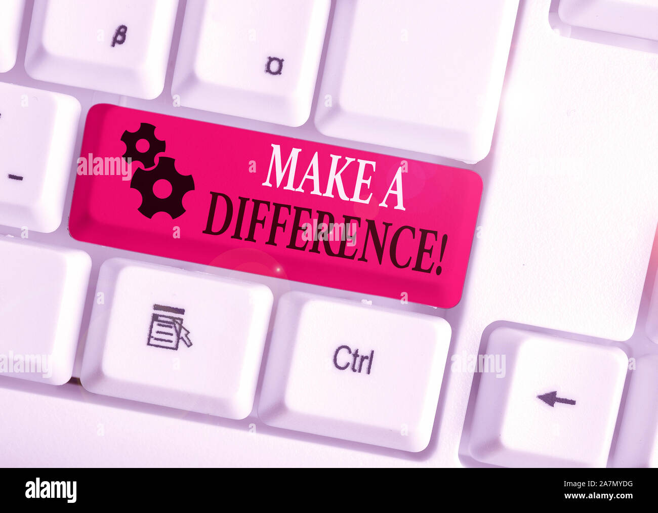 Conceptual hand writing showing Make A Difference. Concept meaning have ...