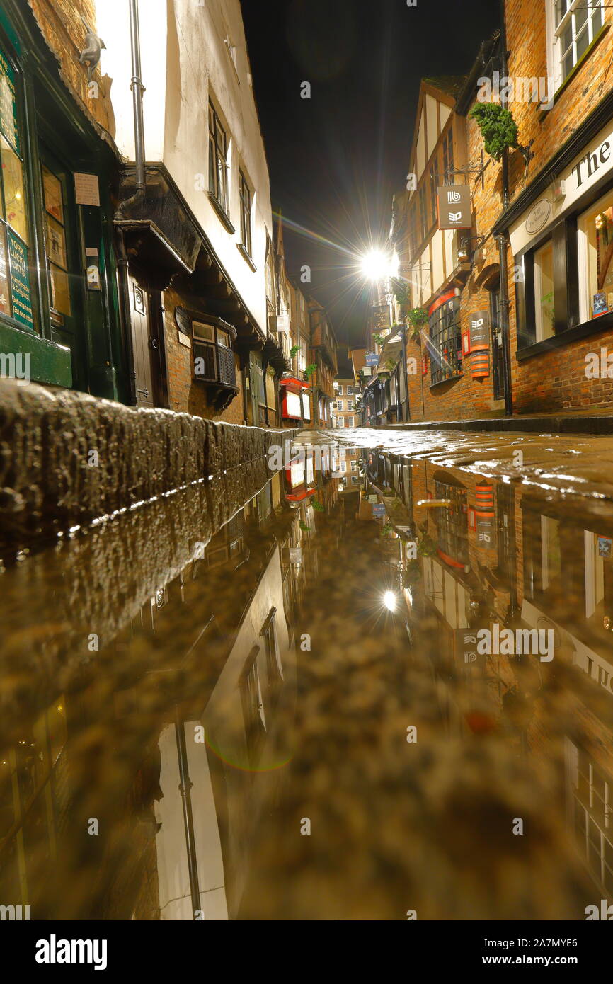 The Shambles at night in the city of York Stock Photo - Alamy