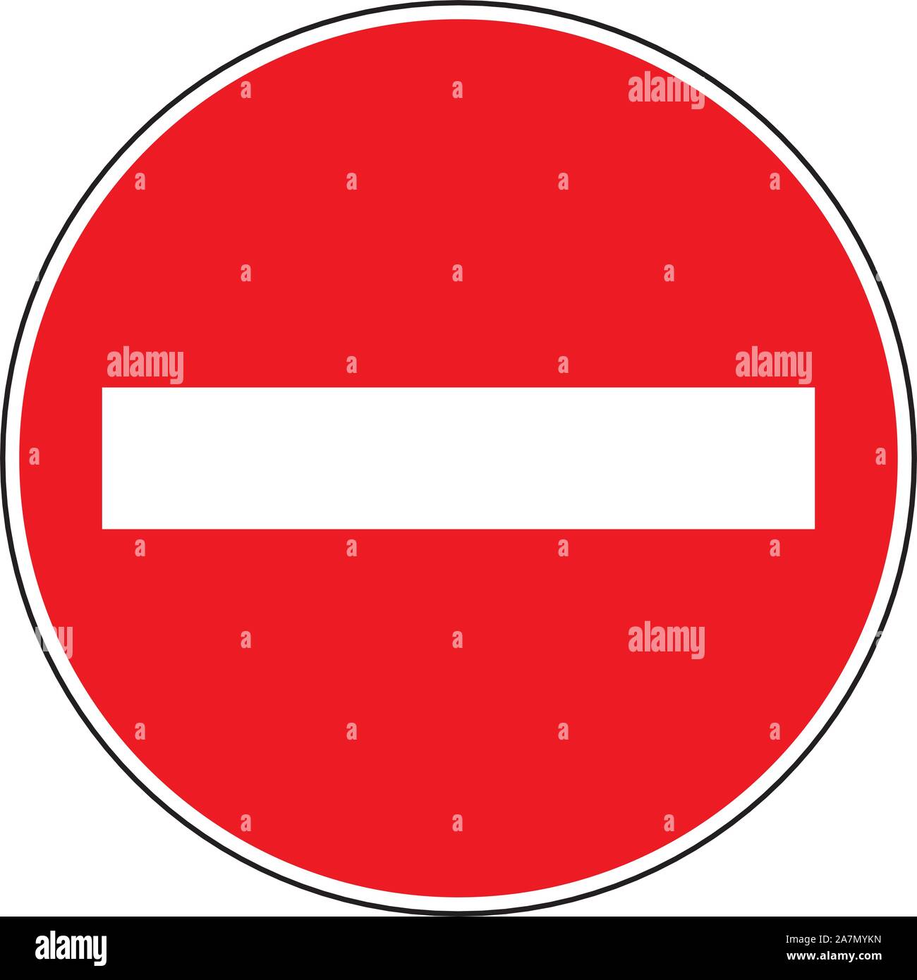Do not enter traffic sign blank vector illustration graphics design ...