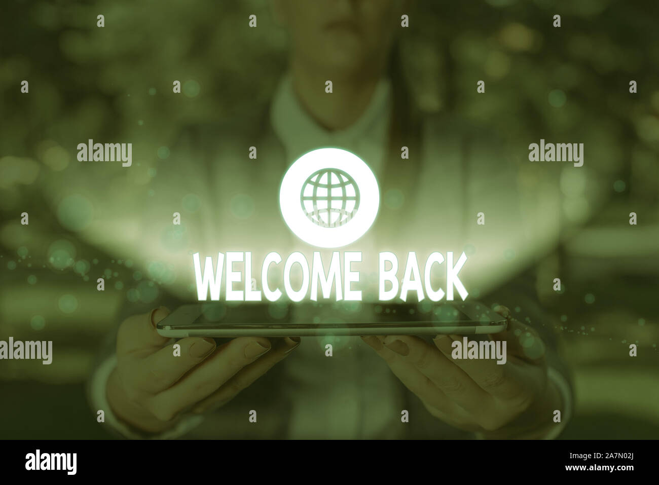 Writing note showing Welcome Back. Business concept for something back ...