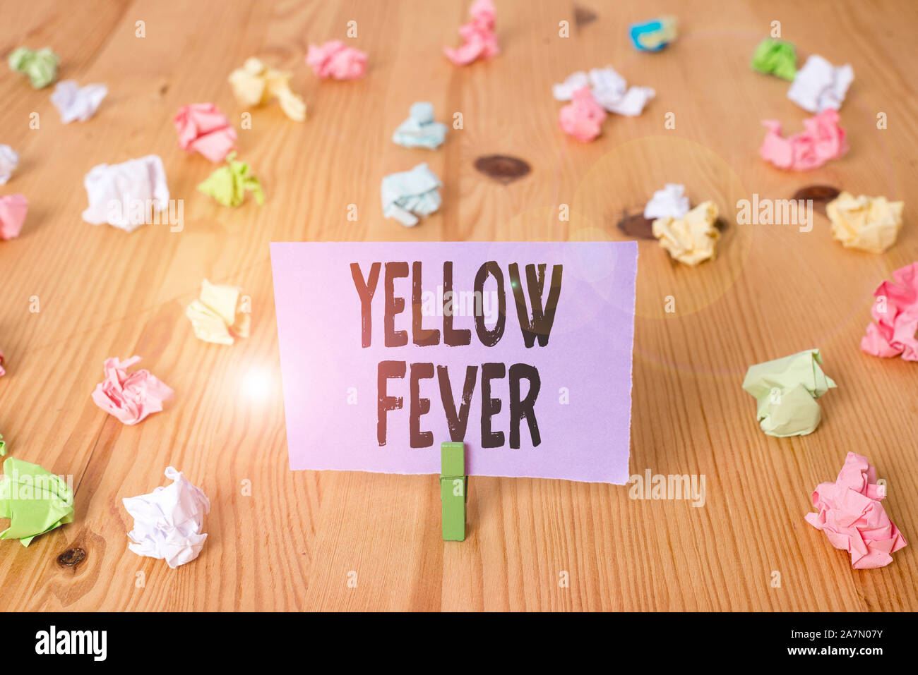 Writing note showing Yellow Fever. Business concept for tropical virus ...